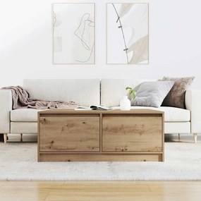 Konferenční stolek se zásuvkami Řemeslnický dub 100x100x40 cm 3328407