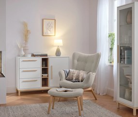 Tchibo - Komoda »Eklund« se zásuvkami a dvířky - barva: bílá