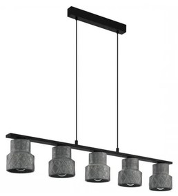 Eglo 39855 - Lustr na lanku HILCOTT 5xE27/40W/230V 39855