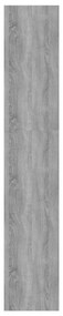 Petromila Knihovna / dělicí stěna betonově šedá 60x30x166 cm dřevotříska