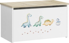 ADRK Furniture Truhla na hračky DARIA TB-Dar-W+S-DINO-n-O057