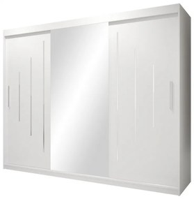 Skříň s posuvnými dveřmi Remusko 1 250, Barva: bílá