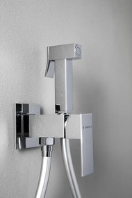 Sapho Sapho, CUBEMIX podomítková bidetová baterie se Stop sprškou, hranatá, chrom, CM040