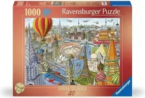 Ravensburger Cesta kolem světa za 80 dní / 1000 dílků / od 14 let