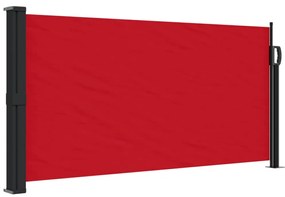 Zatahovací boční markýza červená 100 x 500 cm