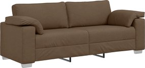 Pohovka 2 ks Hnědá textil 3324744