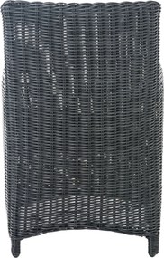 Sada 4 ks židle Fontana / Sankt Marlo Rubinrot 5mm – černá