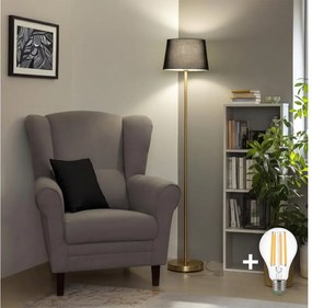 BRILAGI - LED Stojací lampa CERIA 1xE27/20W/230V pr. 30 cm černá/zlatá