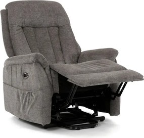 Polohovací křeslo šedé, elektrické TV-Q8575 GREY2
