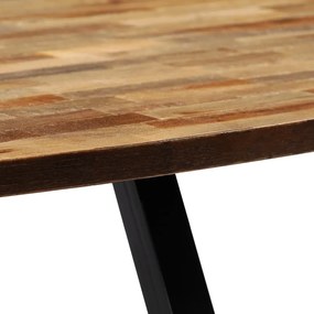 Konferenční Stolek Masivní Recyklovaný Teak Oválný 120X60X30 Cm