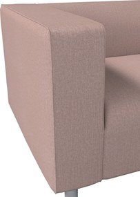 Potah na pohovku IKEA  Klippan 2-místná barva růžová látka pletený vzor