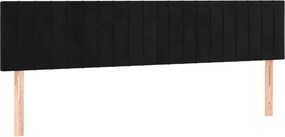 Box spring postel s matrací černá 120 x 190 cm samet 3270009