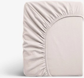 Goldea jersey elastické prostěradlo - přírodní 90 x 200 cm