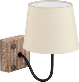 Eglo 32248 - Nástěnná lampa 1xE14/40W/230V hnědá/béžová