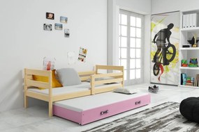 BMS Group Dětská postel Eryk 2 s přistýlkou - Borovice / bílá - 190x80