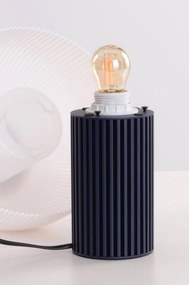 Bílá/modrá plastová stolní lampa (výška 29 cm) Maya – Jotex