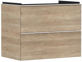 Hansgrohe Xelu Q - Umyvadlová skříňka, 63x78x50 cm, 2 zásuvky, přírodní dub/matná bílá 54029700