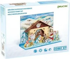 Walachia Dřevěná slepovací stavebnice Betlém / od 8 let / 68 dílů / Ob