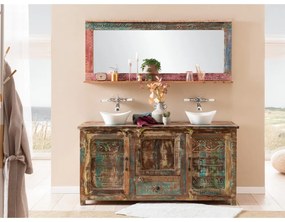 Massive home | Barevné zrcadlo do koupelny z masivu Pacifik - VÝPRODEJ MH1320WX