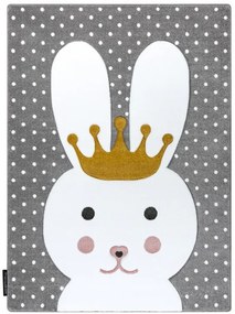 Dywany Łuszczów Dětský kusový koberec Petit Bunny grey ROZMĚR: 180x270