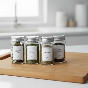 Samolepka na kořenky CHILLI bílá 3 × 4 cm tučné písmo