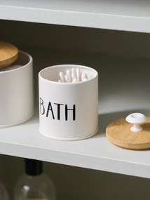 Sinsay - Úložná krabička s nápisem „Bath“ - bílá