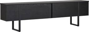 Černý TV stolek 180x50x30 cm Onera – Kalune Design