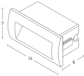 Zambelis E247-W nástěnné LED svítidlo bílé, 3W, 3000K, 14cm