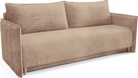 Eka Rozkládací pohovka LUMIS, 216 cm Výběr nohou: Bílé, Barva látky: Černá (Tilia 100)
