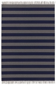 Koberec Big Stripe in/out: Šedo-modrá 200x300 cm