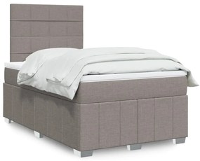 Box spring postel s matrací taupe 120x190 cm textil 3293911