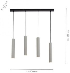 Paul Neuhaus 2204-22 - Lustr na lanku ETON 4xGU10/35W/230V