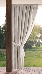 ZAHRADNÍ VODĚODOLNÝ ZÁVĚS NA PÁSCE GARDEN 155X200 CM VZOROVANÁ