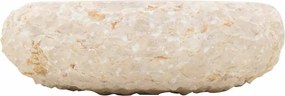 Umyvadlo 40 x 12 cm mramor krémové 142777