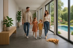 Egibi, Vinylová podlaha samolepící Canadian Design Beton šedý Peel & Stick, 609,6 x 304,8 mm