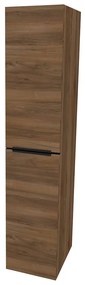Mereo Mereo, Mailo, koupelnová skříňka vysoká 170 cm, černé madlo, Multidecor, CN594LPBOPT2