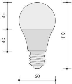 PANLUX LED ŽÁROVKA DELUXE světelný zdroj 8W  studená bílá