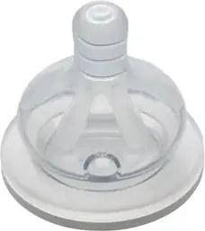 NIP Dudlík kulatý, široký 2 ks / silikon-M / 0m+