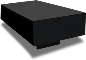 Konferenční stolek Austin mini s vysokým leskem černý