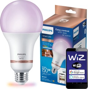 Led žárovka E27 18,5W 150W Rgb Tw Silná Smart WiFi Aplikace WiZ Philips