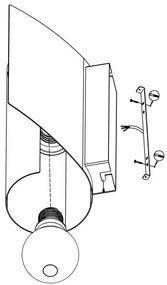 Eglo 98759 - Nástěnné svítidlo FALICETTO 1xE27/40W/230V