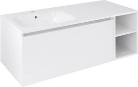 Sapho Lorea koupelnová skříňka pod umyvadlo 120 x 46 x 51,5 cm (90+30Pcm) levá bílá mat LE090-3131-L-04