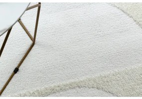Moderní koberec MODE 8598 geometrická krémová velikost 180x270 cm | krásné koberce cz