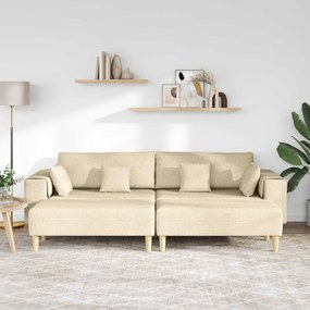 Pohovka 3 ks Krémová textil 3335168