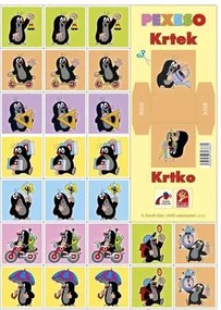 AKIM Pexeso Krtek 2 / 60 kartiček / 20 trojic / 4 x 4 cm / krabice