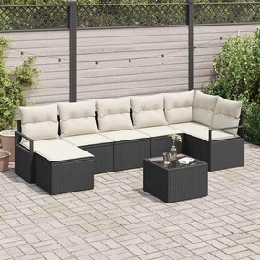 Set pohovek 8 ks Černá polyratan 3346477