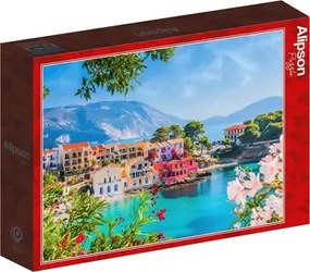 ALIPSON Puzzle Barevná vesnice Assos, Řecko / 500 dílků