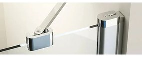 Ravak Chrome Sprchové dveře s pevným segmentem 110 cm, Alu/Transparent 0QVDCC00Z1 CSD2-110