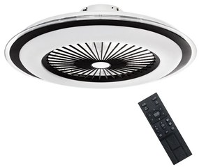 Brilagi | Brilagi - LED Stmívatelné svítidlo s ventilátorem RONDA LED/48W/230V černá + DO | BG0368