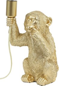 Zlatá stolní lampa s opičkou Monkey S - 20*19*34 cm/40W